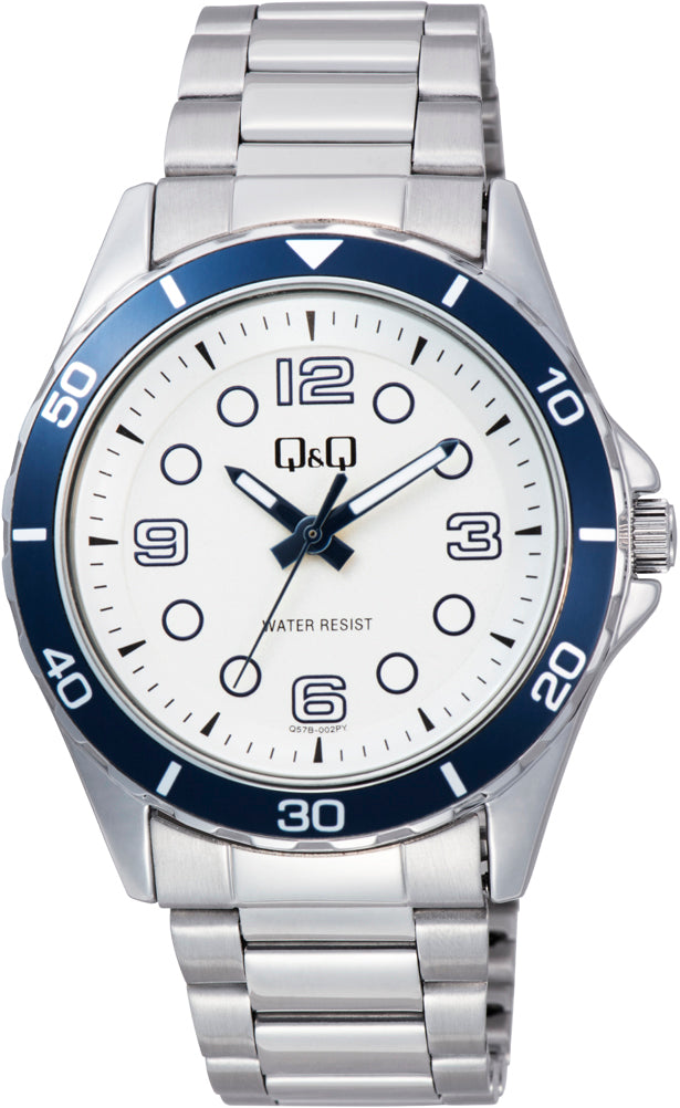 Q&Q Japan By Citizen Q57B-002PY Fashion Analog Men – PublicWatch.com