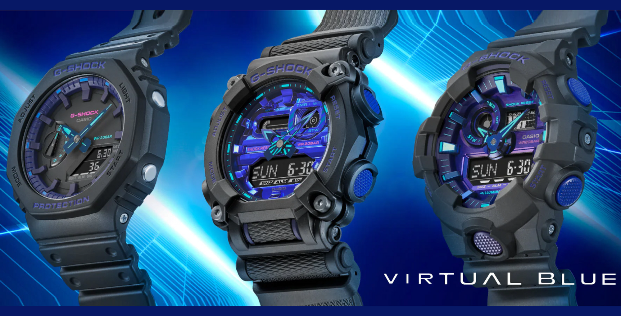 Casio Special Colour Models | VIRTUAL BLUE Series – PublicWatch.com